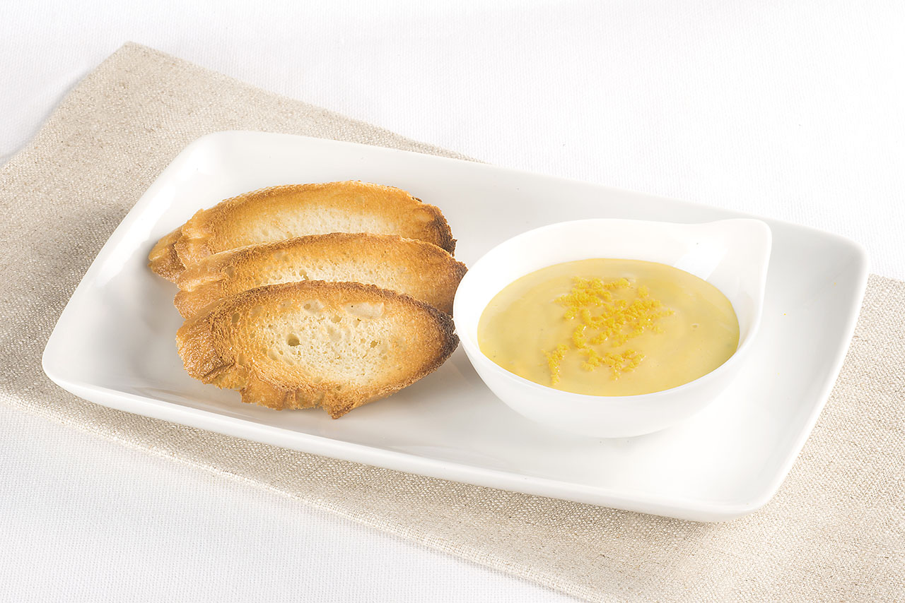 Salsa aioli con crostini - Ricetta - Cannamela