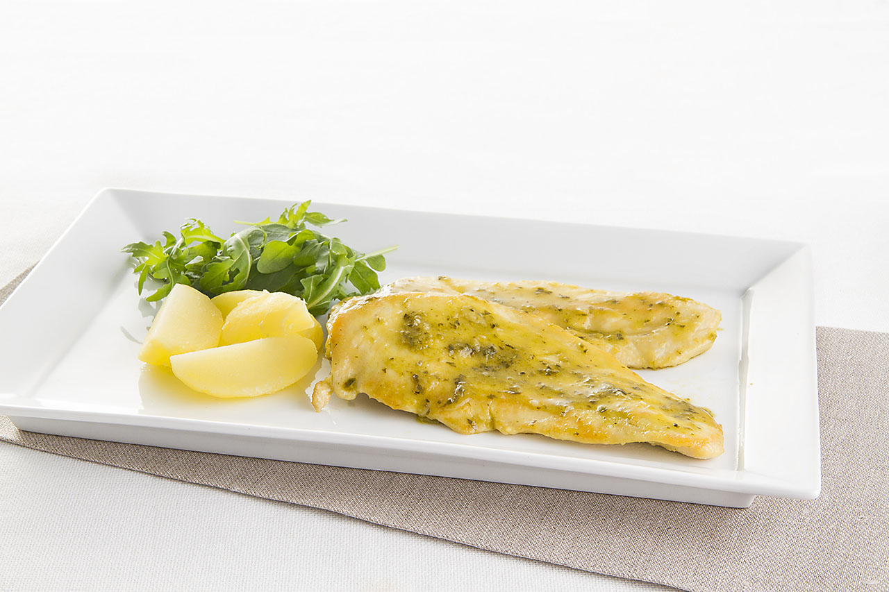 Scaloppine di pollo al basilico - Ricetta - Cannamela